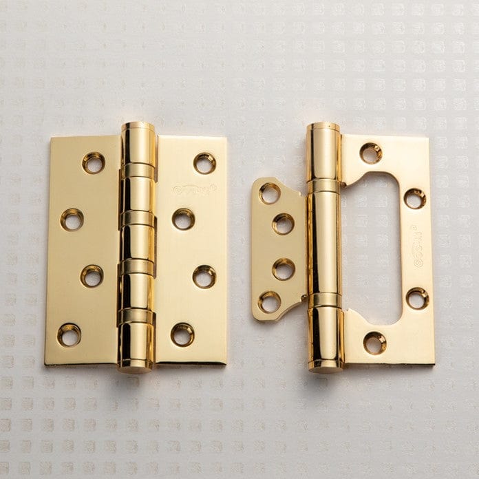 4 Inch Ball Bearing Hinge Stainless Steel Gold Door Hinges Furniture H