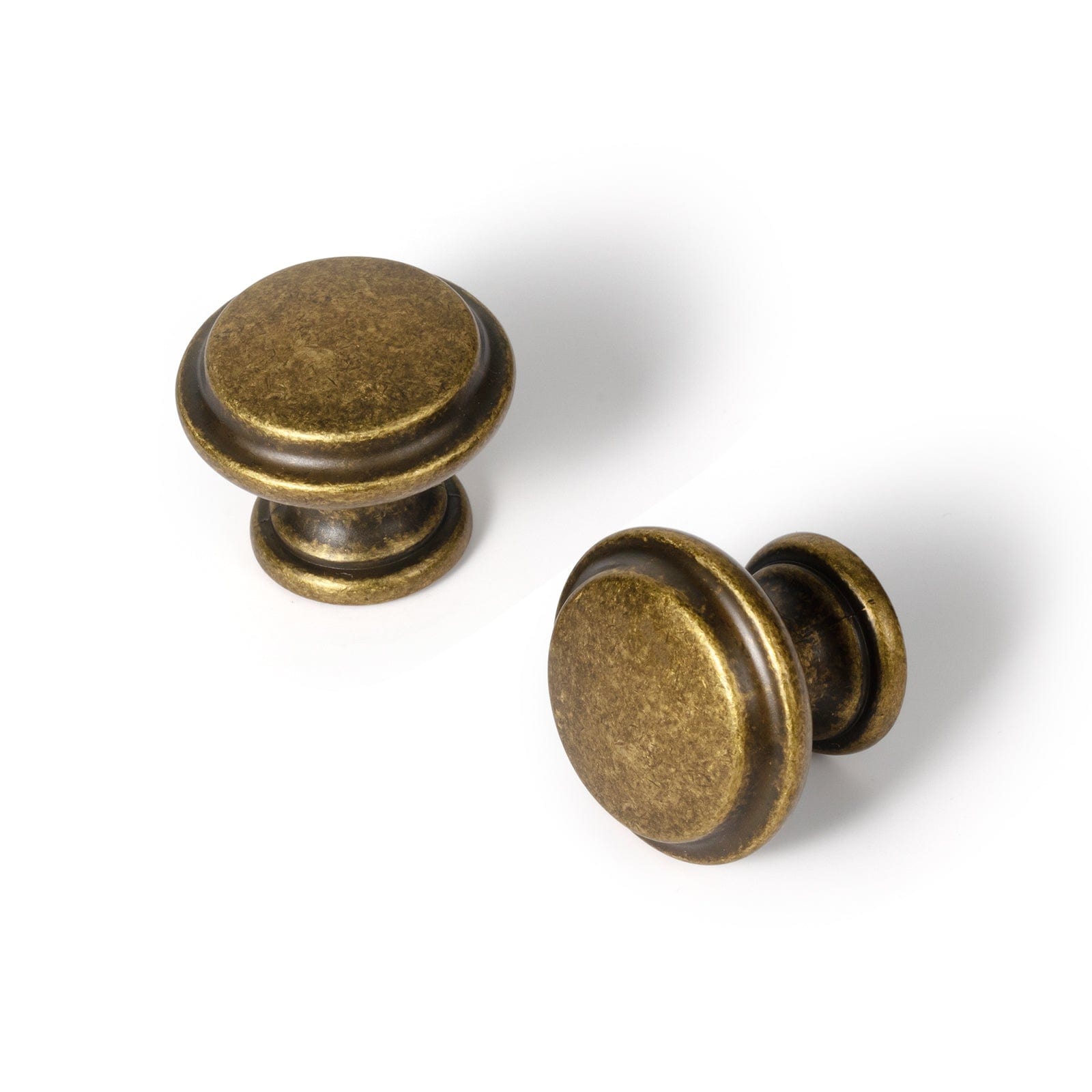 Retro Round Knob Button Shape Stylish Single Hole Cabinet Knobs Multip