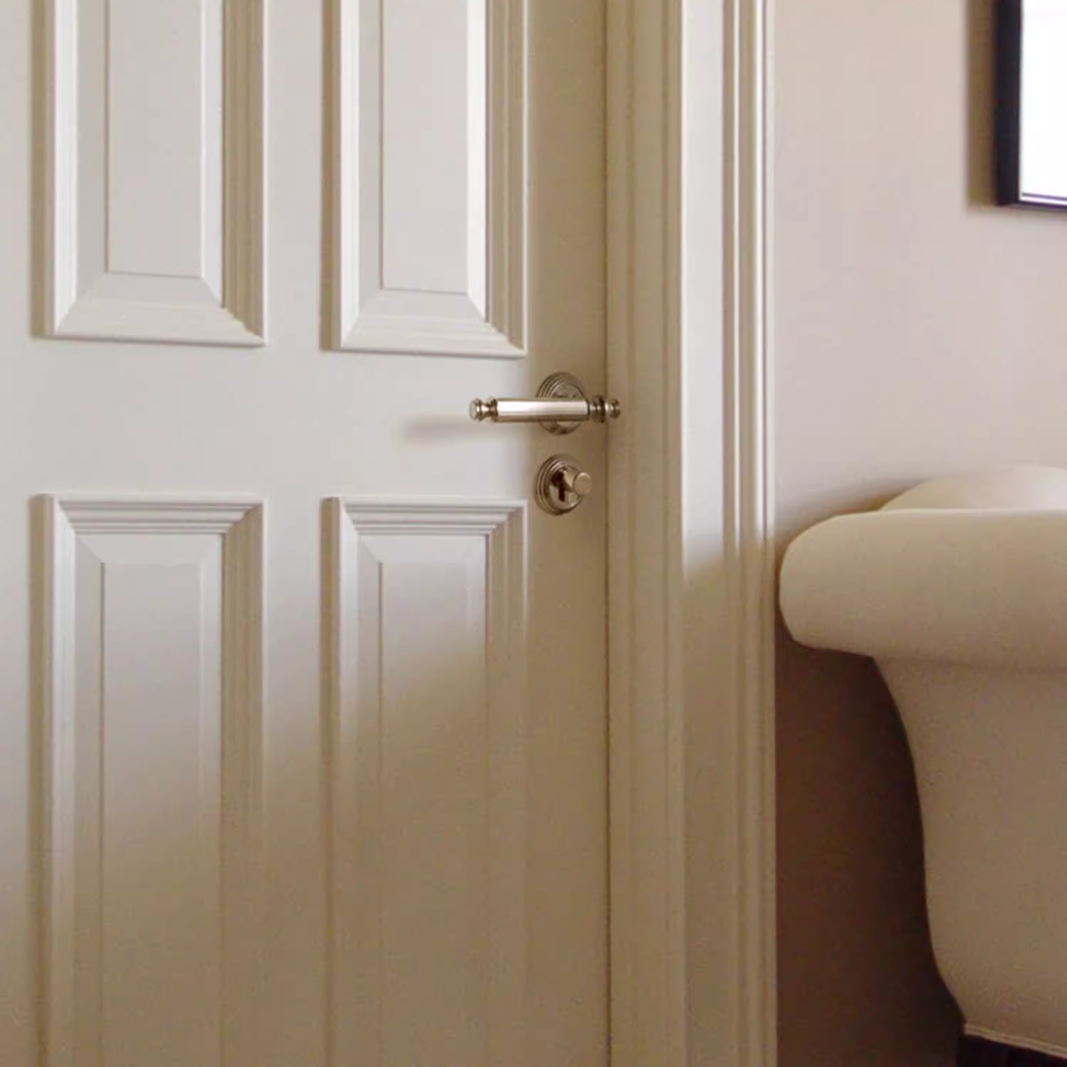 Brass Door Lock Bedroom Door Silent French Style Door Handle