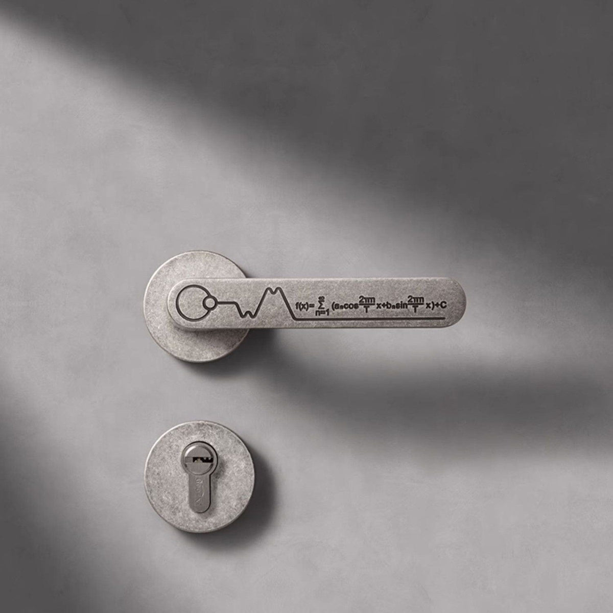 Creative Design Security Door Lock Fourier Formula Silent Antique Door