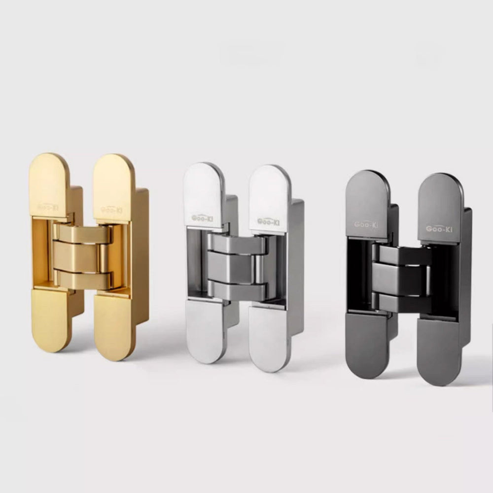 Cross Three-dimensional Adjustable Folding Door Hinge Concealed Invisi