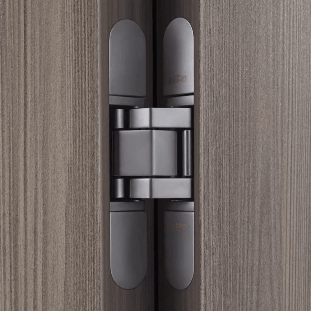Cross Three-dimensional Adjustable Folding Door Hinge Concealed Invisi