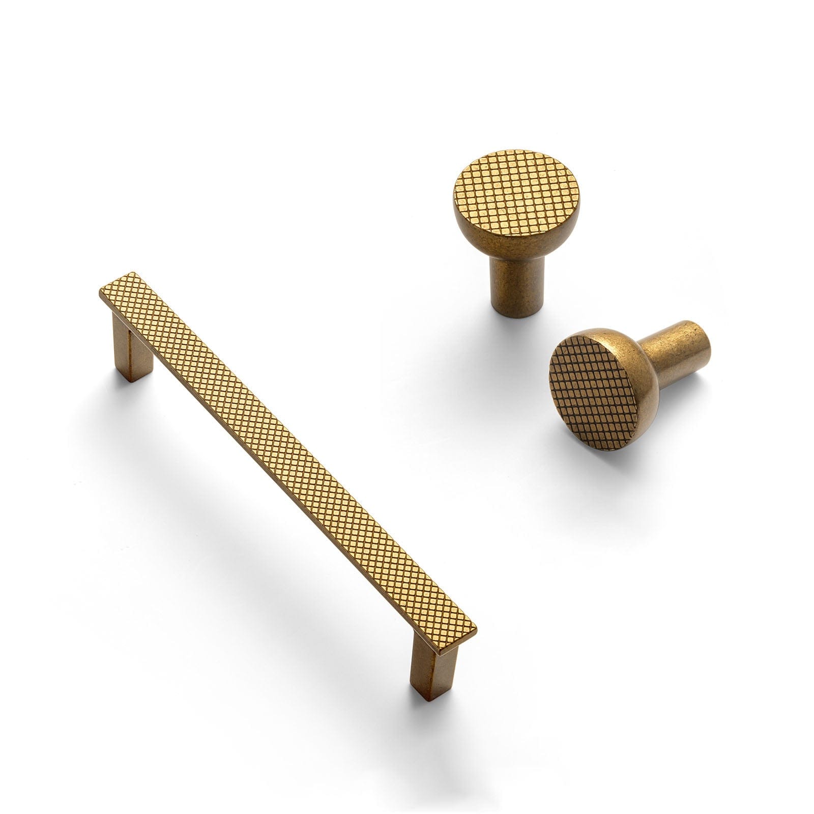 Diamond Pattern Drawer Pull Elegant Textured Cabinet Handle for Furnit