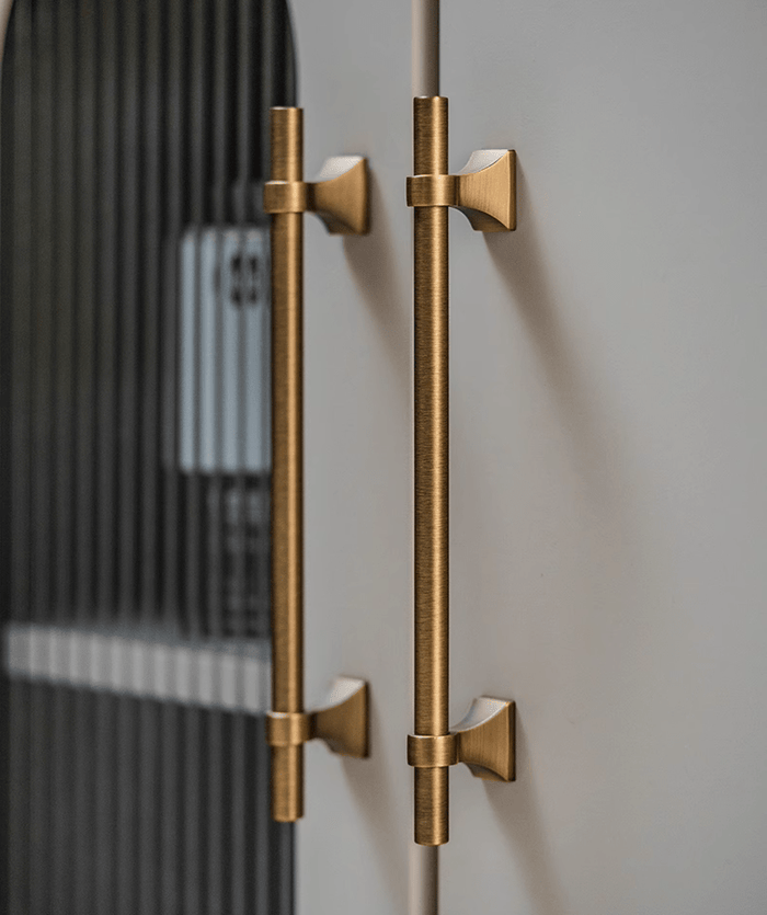 Luxury Stain Brass Furniture Handle Solid Brass Kitchen Cabinet Pull T