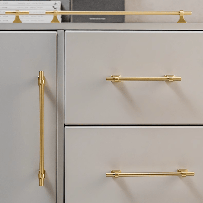 Luxury Stain Brass Furniture Handle Solid Brass Kitchen Cabinet Pull T