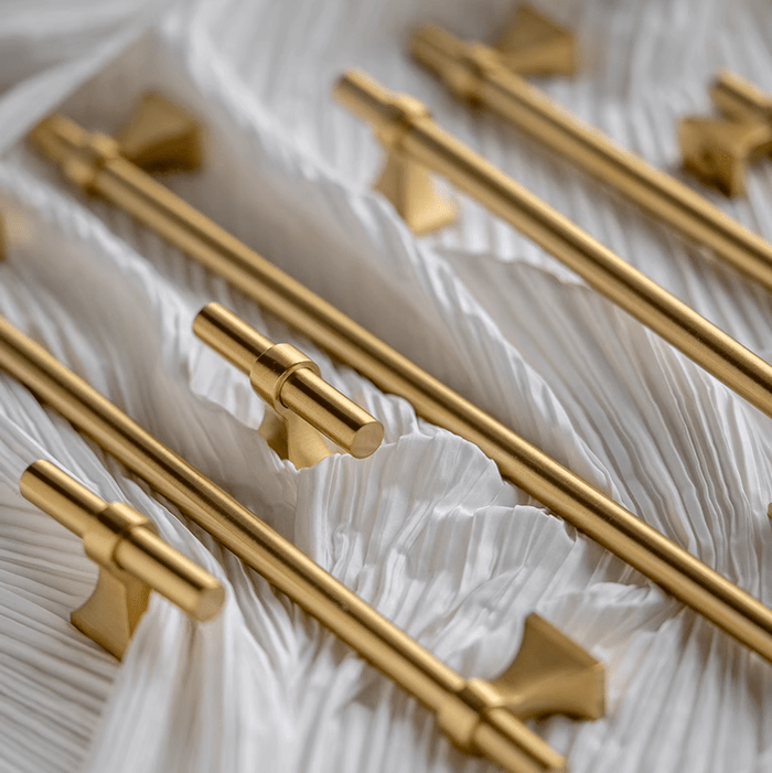 Luxury Stain Brass Furniture Handle Solid Brass Kitchen Cabinet Pull T