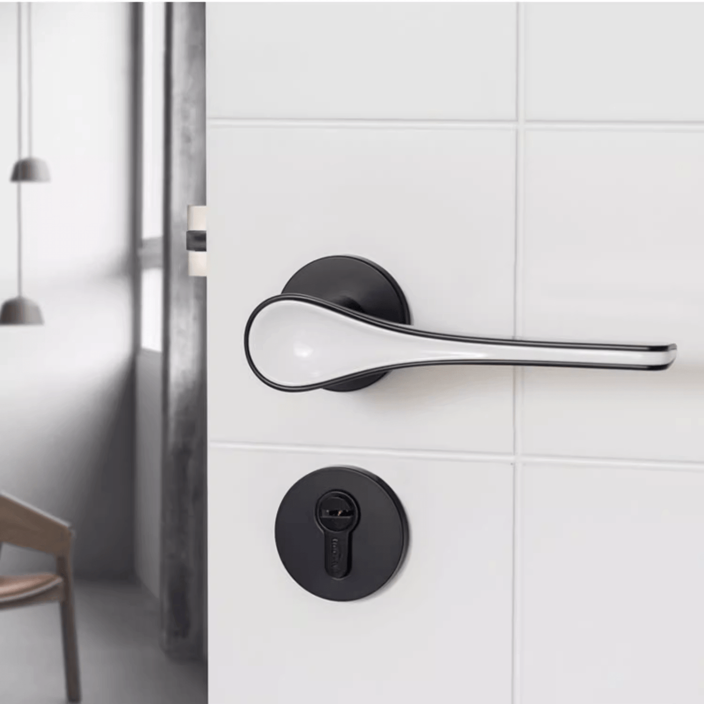 Modern Bedroom Door Lock Security Entry Split Silent Interior Door Loc