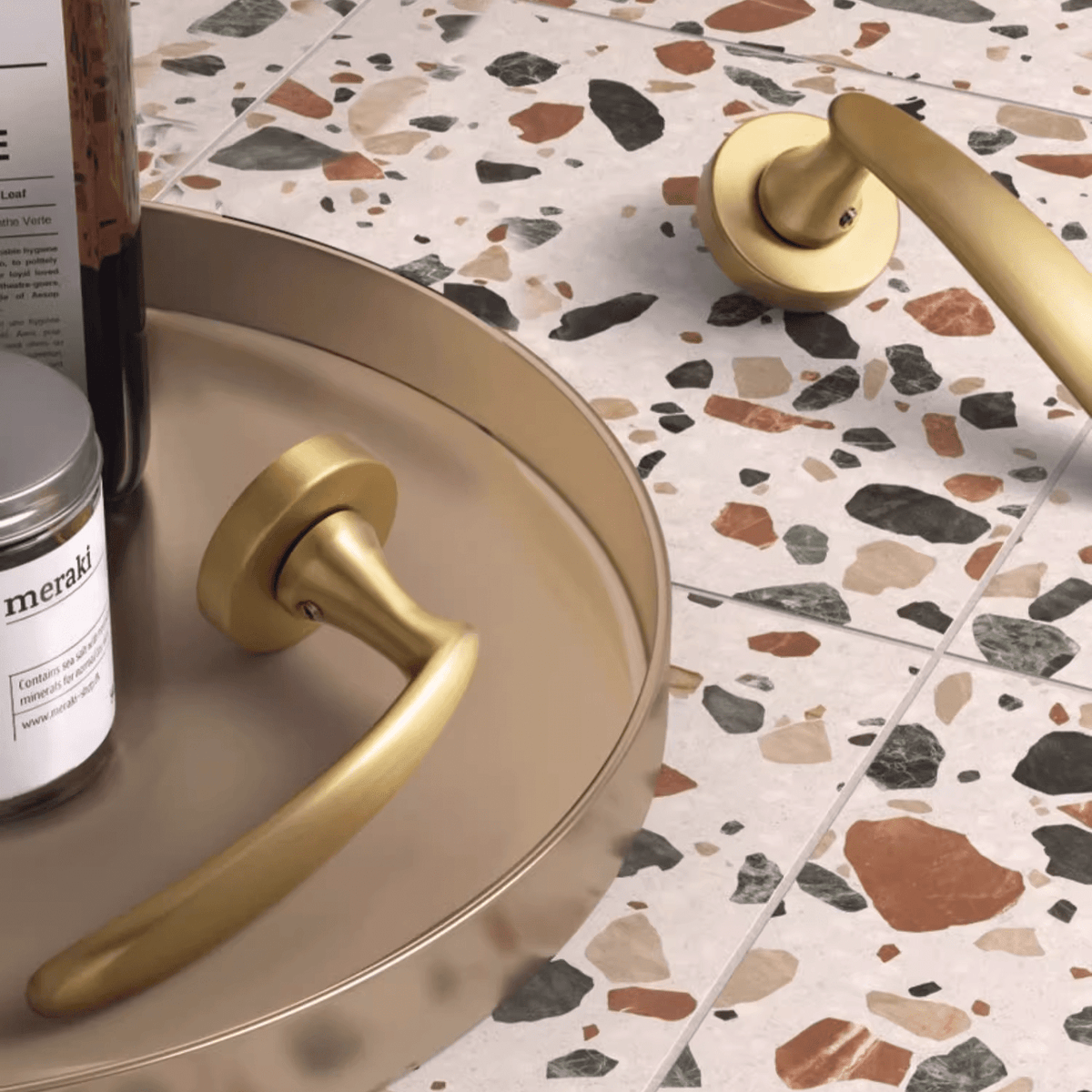 Pure Copper Natural Antibacte Luxury Bedroom Door Lock Set