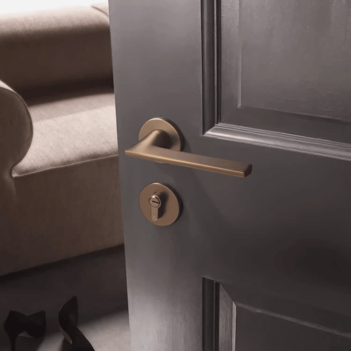 Simple Mute Door Lock Nordic Door Lock Set Bedroom Interior Door Lock