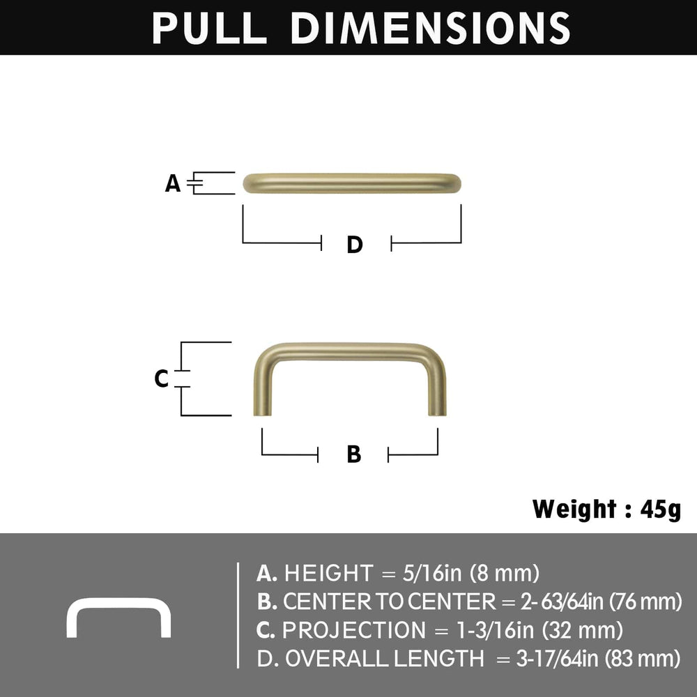 Simple Sleek Wardrobe Pull Contemporary Design Cabinet Handle Modern S