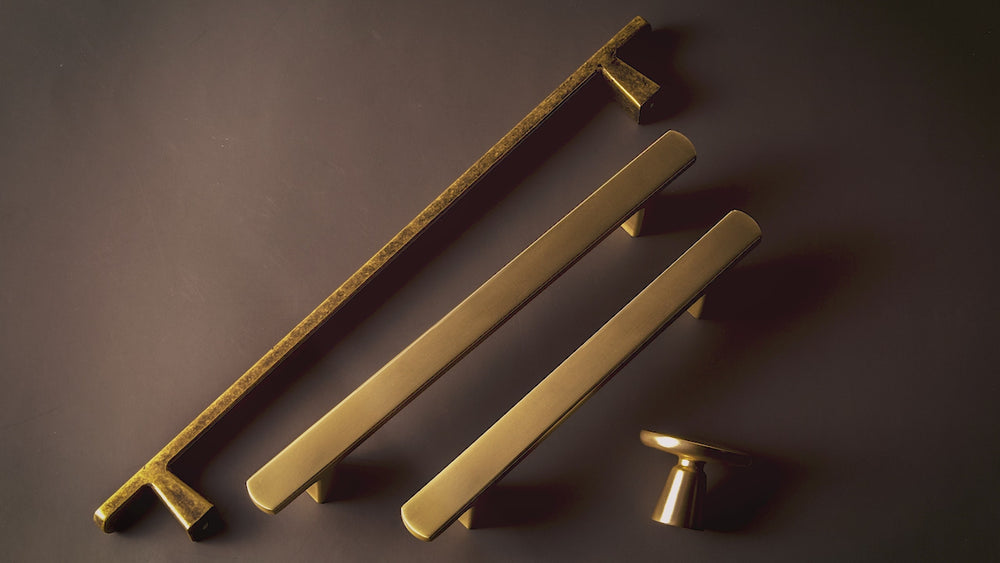 Retro Brass Long Cabinet Handles Luxury Cabinet Pull Hardware for Kitc