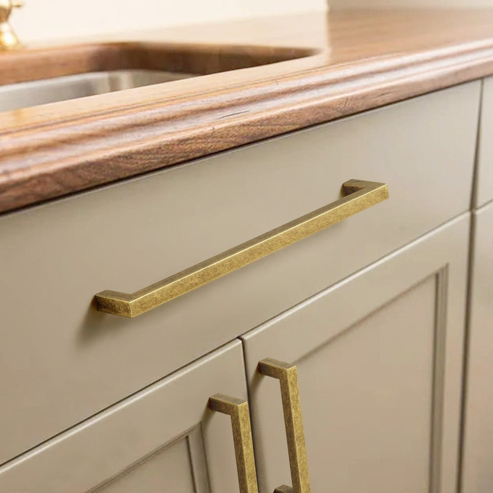 Vintage Bronze Drawer Handles Bar Pulls Solid Kitchen Hardware for Cup
